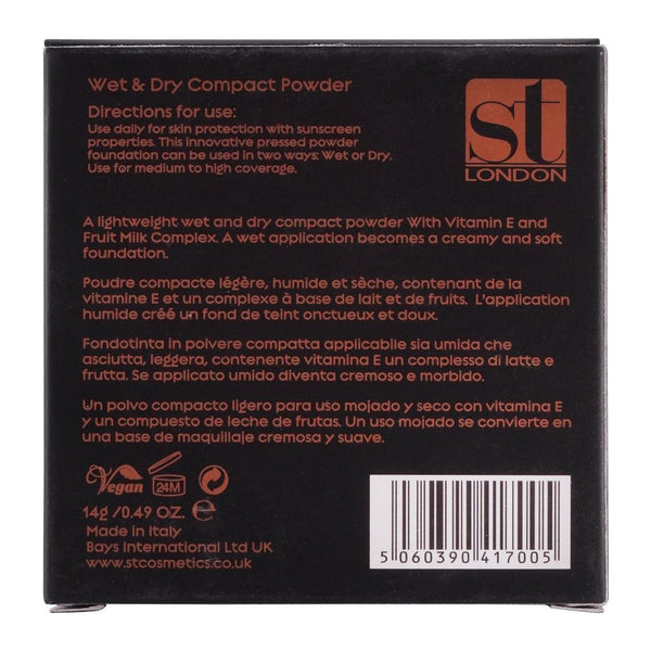 ST London - Dual Wet & Dry Compact Powder - Natural – vegascosmetics.pk