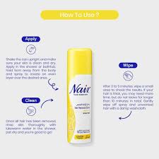 Nair Hair Remover Spray Lemon Fragrance 200-ml – vegascosmetics.pk