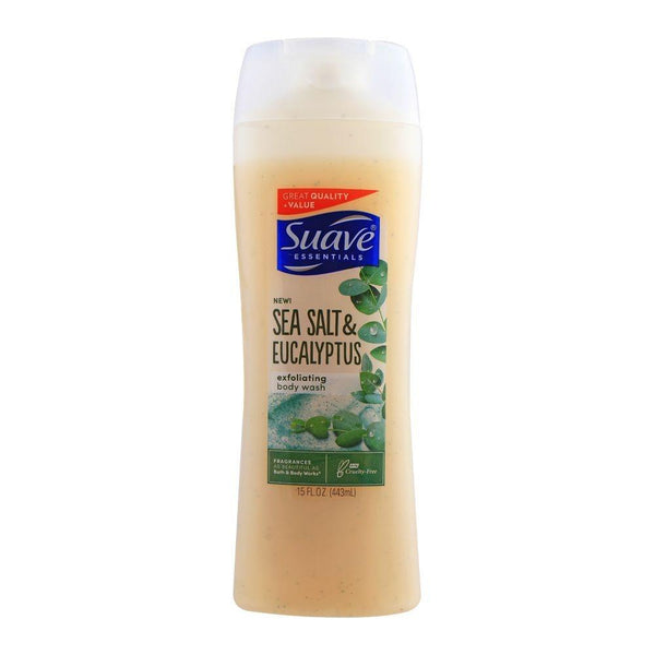 Suave - Exfoliating Sea Salt Body Wash 443ml – vegascosmetics.pk